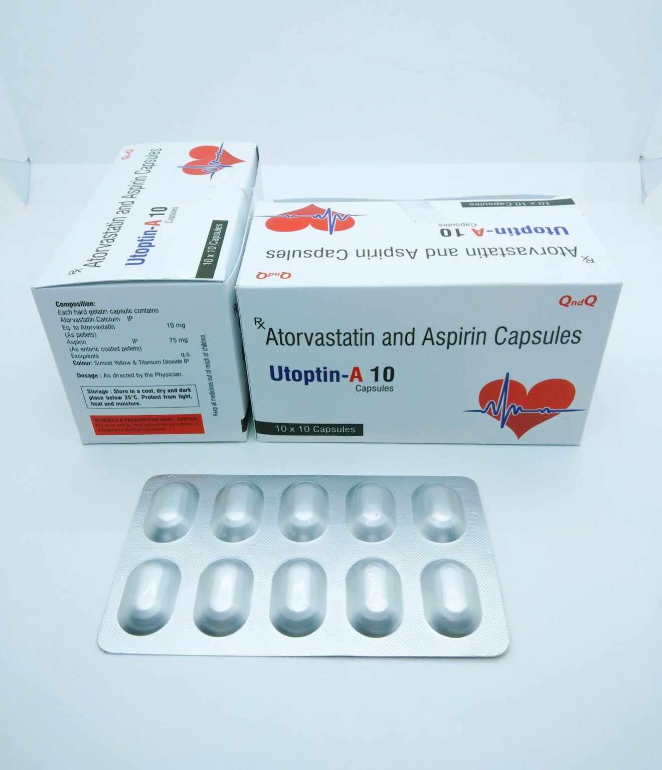 Atorvastatin 10 mg + Aspirin 75 mg Capsule Manufacturer,PCD Franchise ...